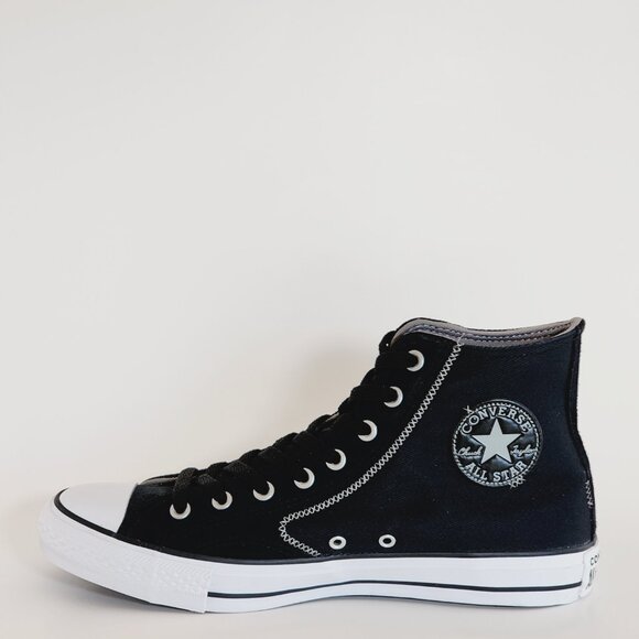 Converse | Shoes | Converse Ctas Hi Blackorigin Story Grey Canvas ...